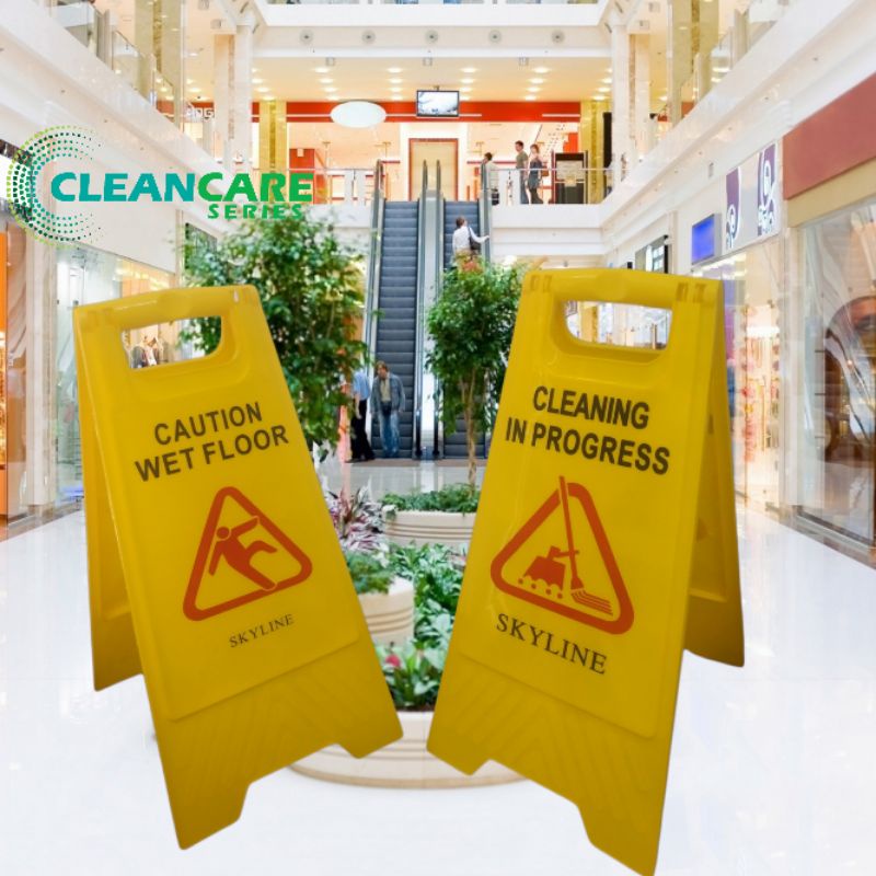 Yellow Foldable Floor Sign/Signage/Signboard - Cleaning in Progress ...