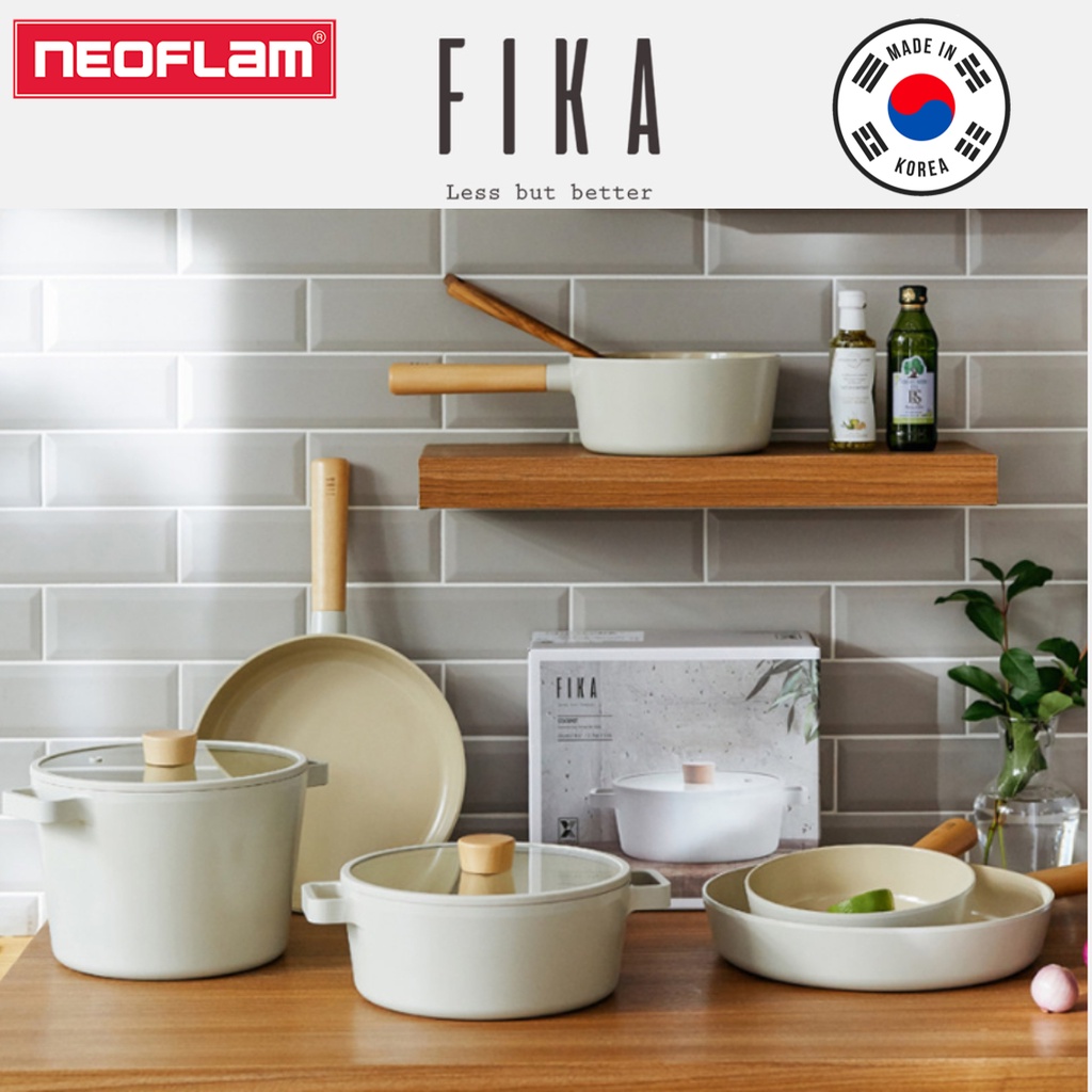 [Korea Imported] Neoflam FIKA Induction Non stick Ceramic Coating Frypan, WOK, Casserole ...