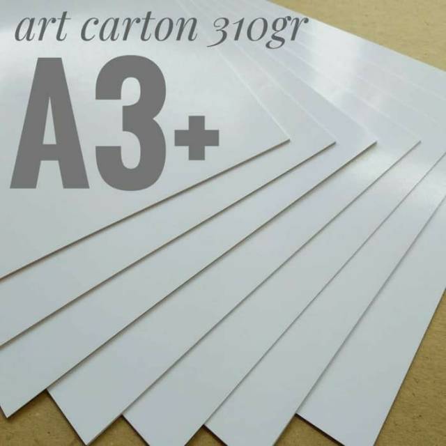 (50 Sheets) Art Carton Paper 310 Gsm / Glossy Cardboard Uk A3+ / 32cm x ...