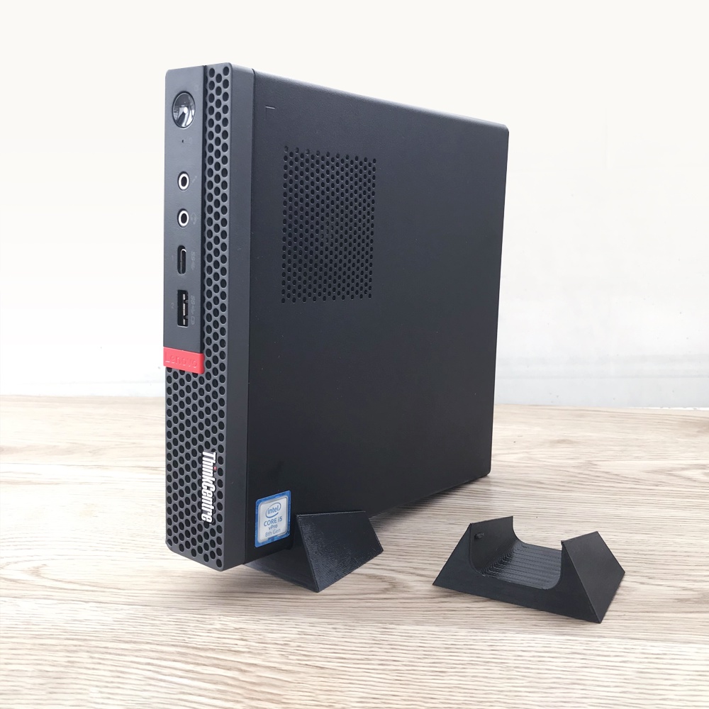 Stand stand for mini pc models such as Lenovo ThinkCentre, HP Elitedesk ...