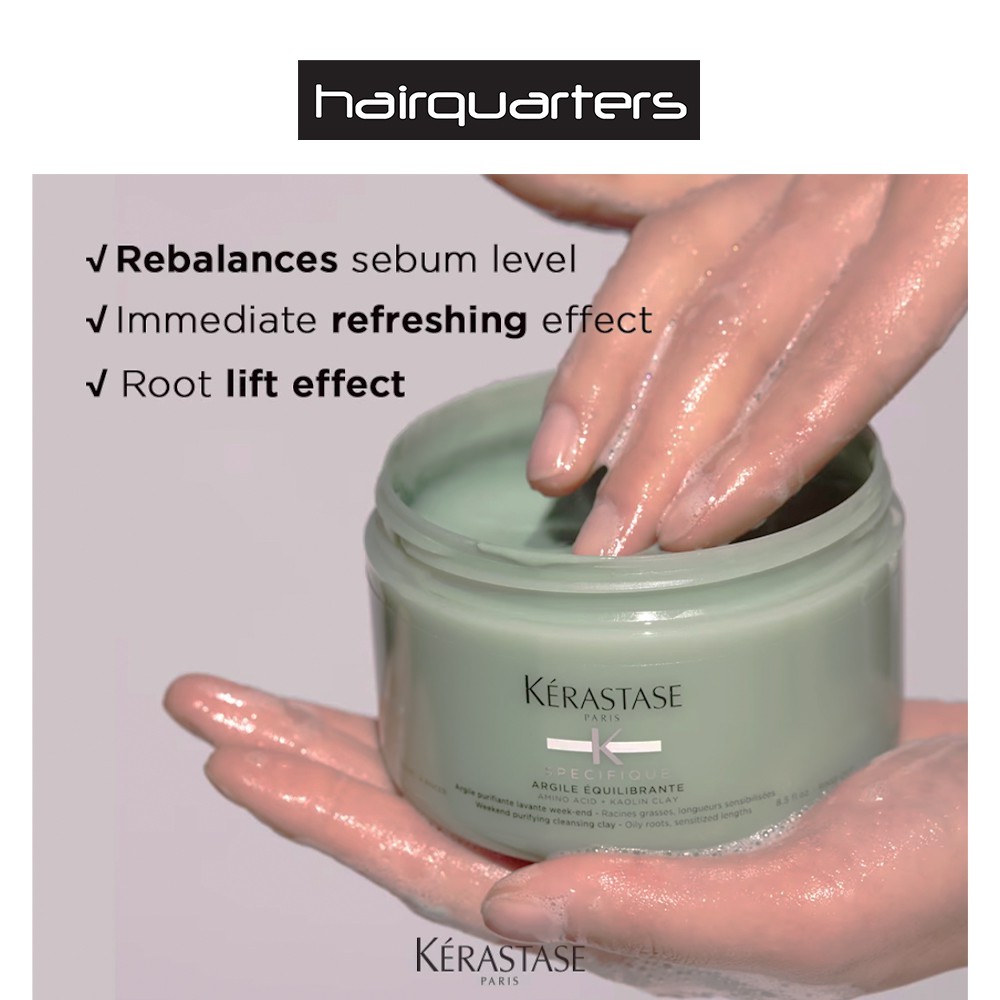 KERASTASE Oily Scalp Cleansing Clay Argile Equilibrante 250ml | Shopee ...