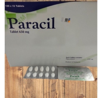 PARACIL TABLET (PARACETAMOL 650MG) ANTIPYRETIC / PAIN 10'S / 50'S ...