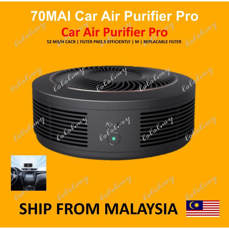 70mai Car Air Purifier Pro PM 2.5 Detector Filter Sterilizer Smart app ...