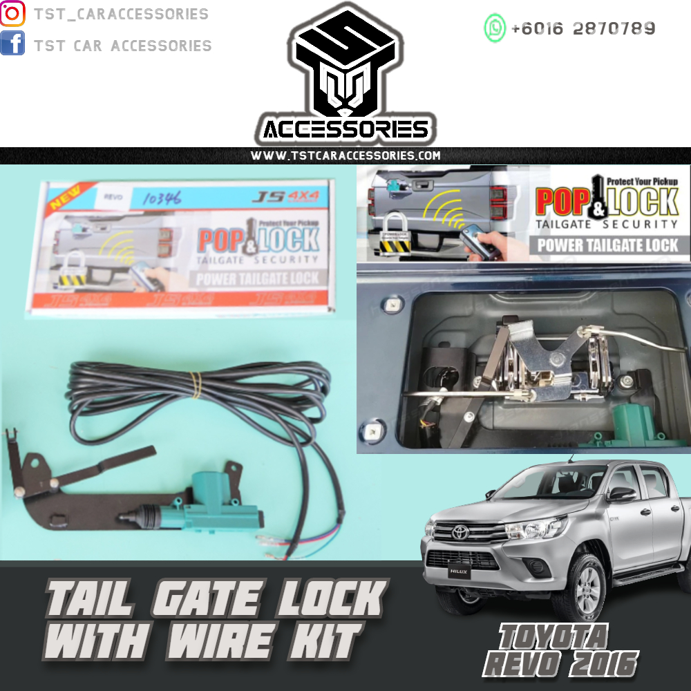 TOYOTA REVO AUTOMATIC POWER TAILGATE LOCK WITH WIRE KIT | Shopee Malaysia