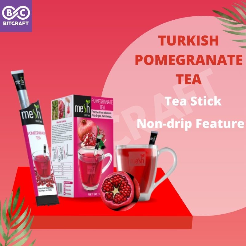 MESH Tea Stick Pomegranate Tea Turkish Apple Wild Berry Earl Grey Tea ...