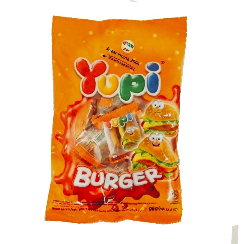 Yupi Gummy Candy Series 60g-120g Burger Pizza Lunch HotDog Cola Sour ...