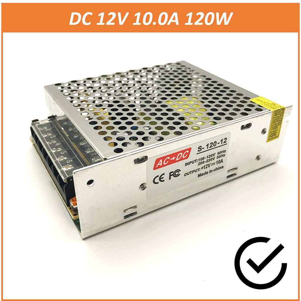12V 10A 120W Transformer Switching Power Supply for LED Strip Light or ...