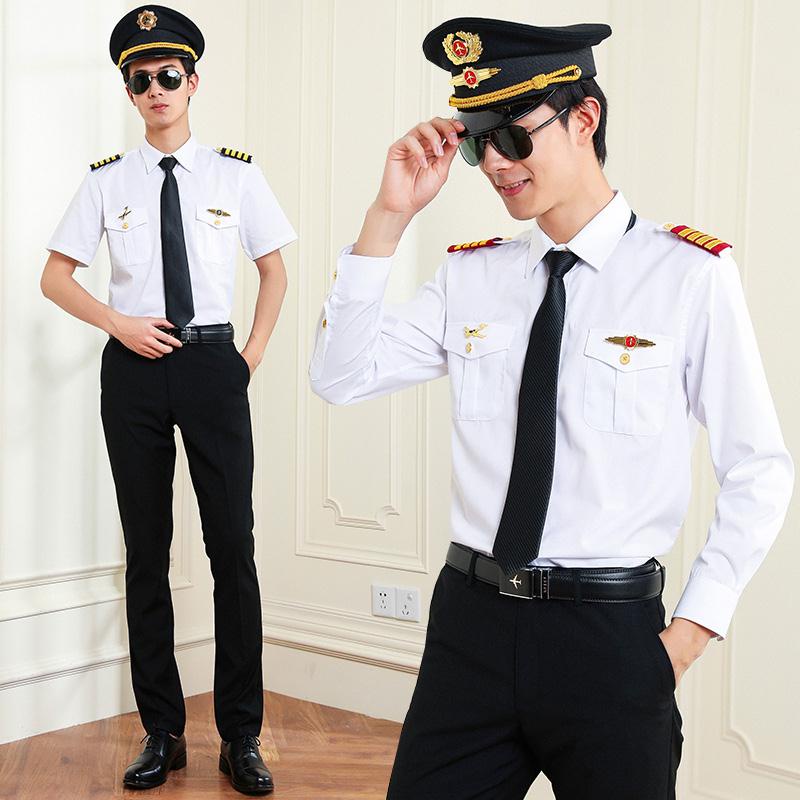 [New Products Ready Stock] Captain Uniform Male Aviation Pilot Air Suit ...