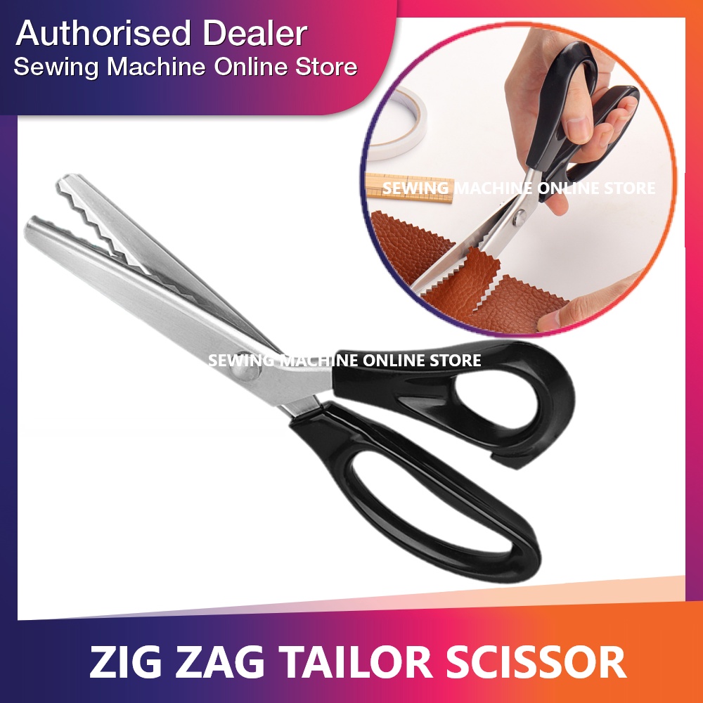 🔥READY STOCK🔥 Tailor Scissors Triangle Tooth Sewing Scissor / Zigzag ...