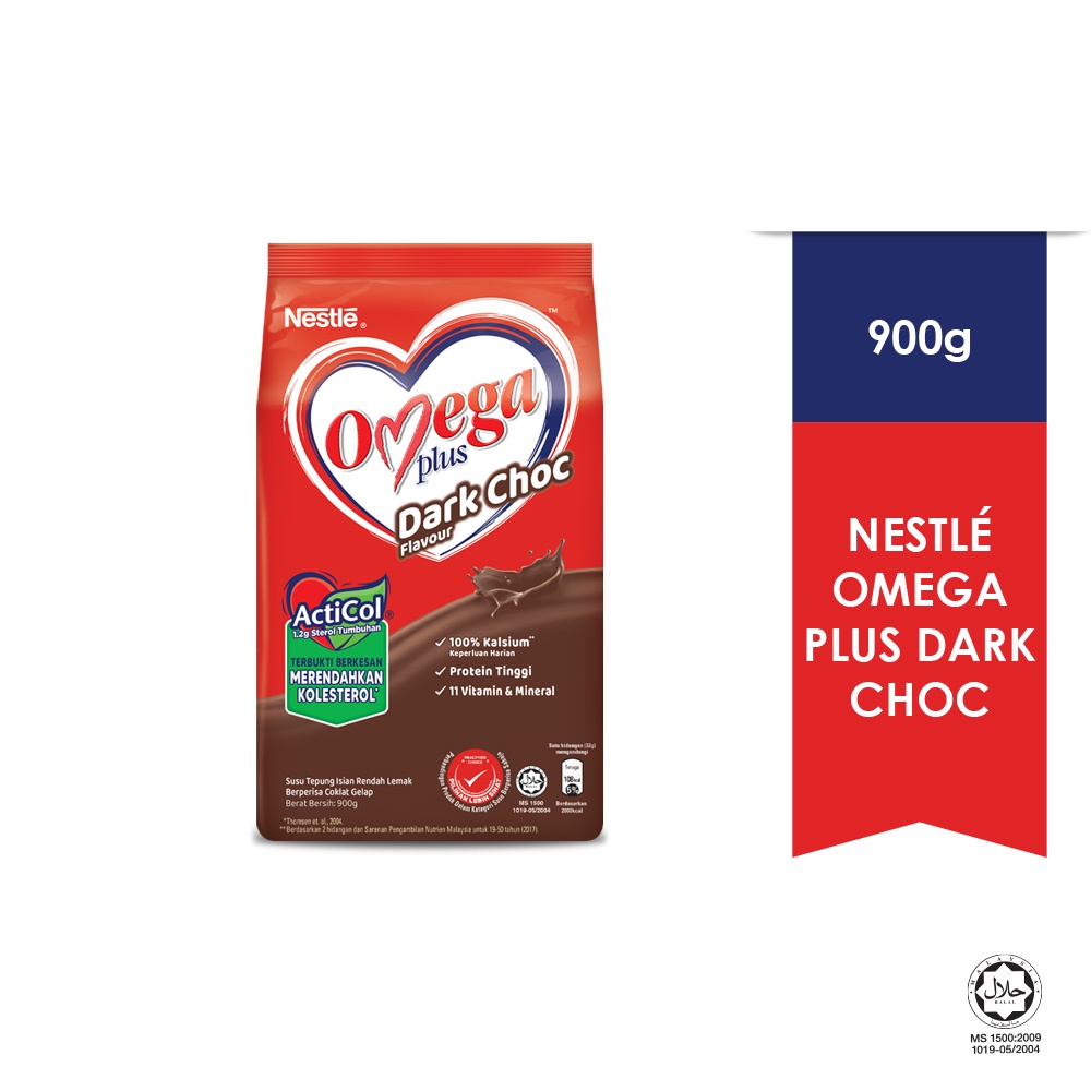 Nestle Omega Plus Dark Choc (900g) | Shopee Malaysia