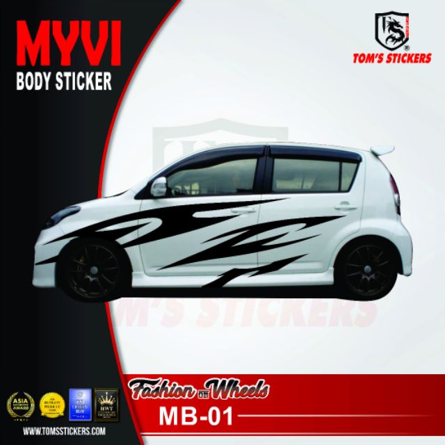 👍🏁MYVI BODY STICKER🏁🔥 | Shopee Malaysia