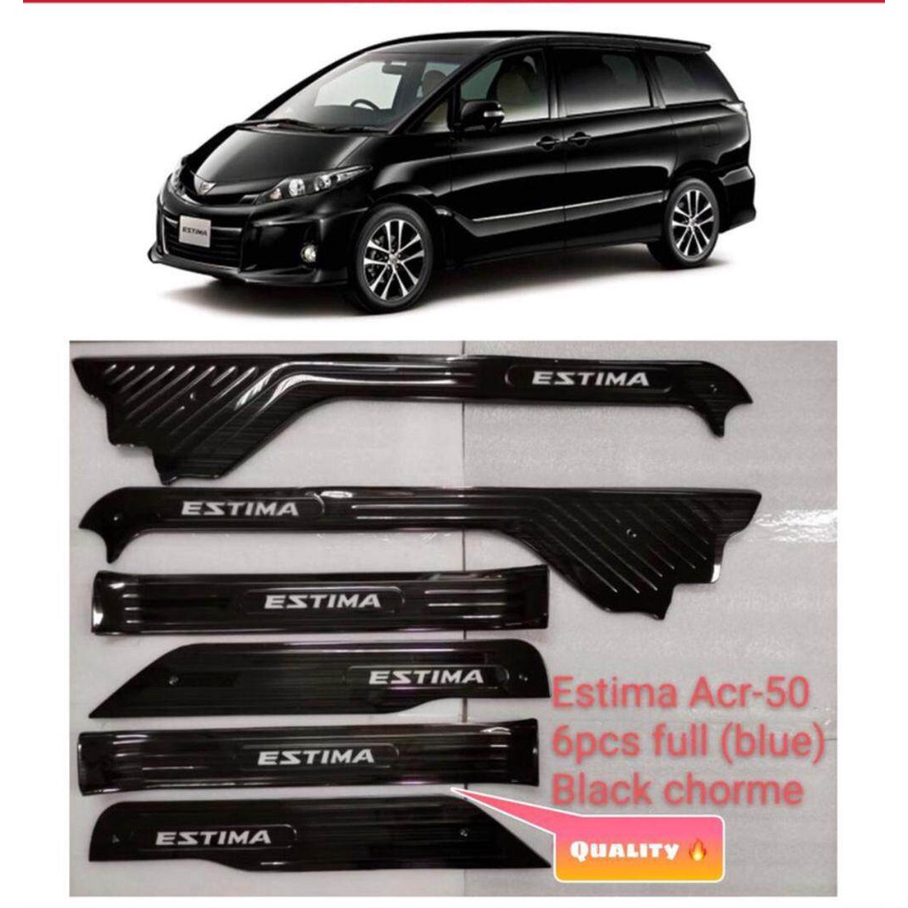 Toyota Estima Acr 30 Acr 50 Stainless Steel Door Side Step Sill Plate ...