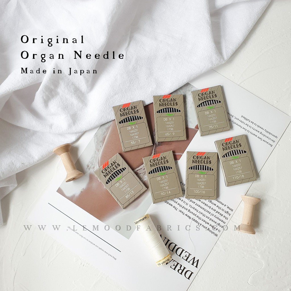 Original ORGAN Japan DBx1 Industrial Sewing Machine Needle Jarum Mesin Jahit Lurus Industri ...