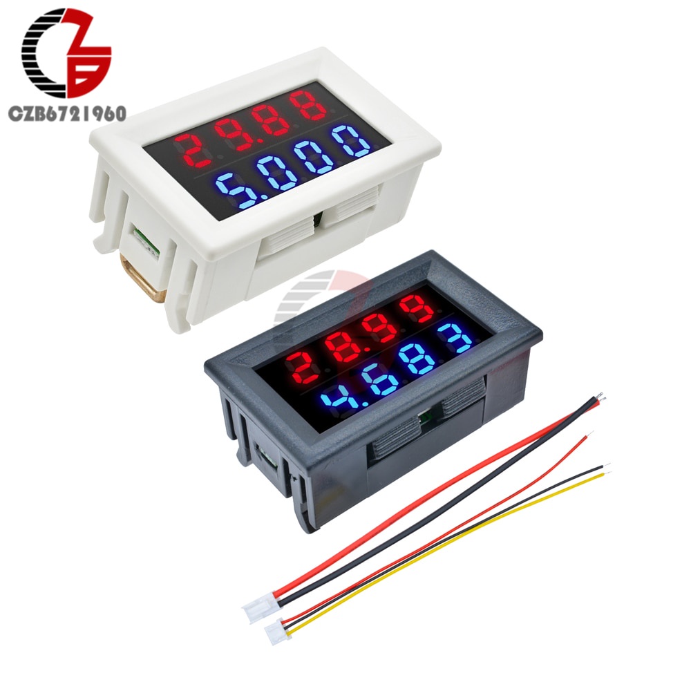 Preorder 0.56" inch 0-200V 10A LED Digital Voltmeter Ammeter 4 Digit ...