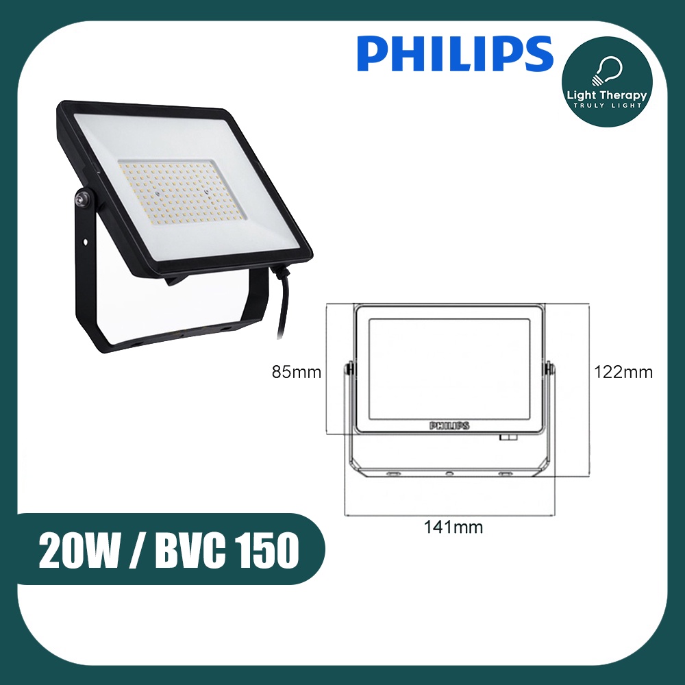 Philips LED Floodlight 10w/20w/30w/50w/70w Essential Smartlight BVC150 Spotlight LED Outdoor ...