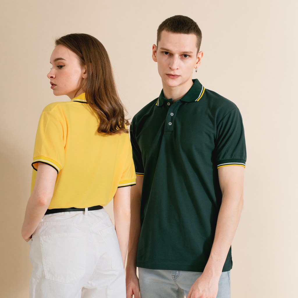 North Harbour Unisex Saffron Polo Cotton Polyester Premium Quality Men ...