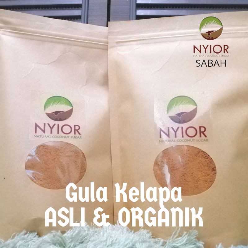 ️ READY STOCK ️ NYIOR Sabah | Gula Kelapa Asli ORGANIK | Serbuk (500g ...