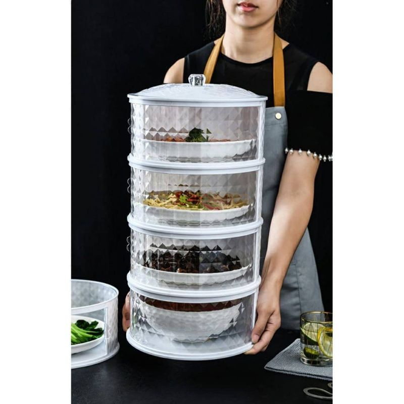 Food Cover Food Container Keep Warm Tudung Saji Viral Sliding Kitchen ...