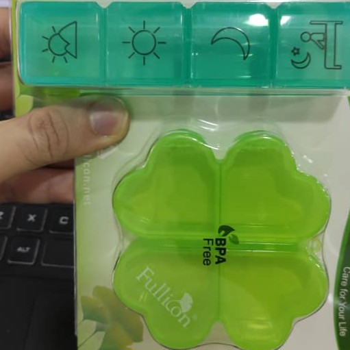 Fullicon pill box 4 compartment ( BOBO & Clover ) | Shopee Malaysia