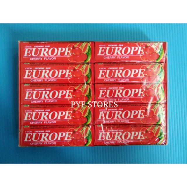 Europe chewing gum cherry 20's | Shopee Malaysia