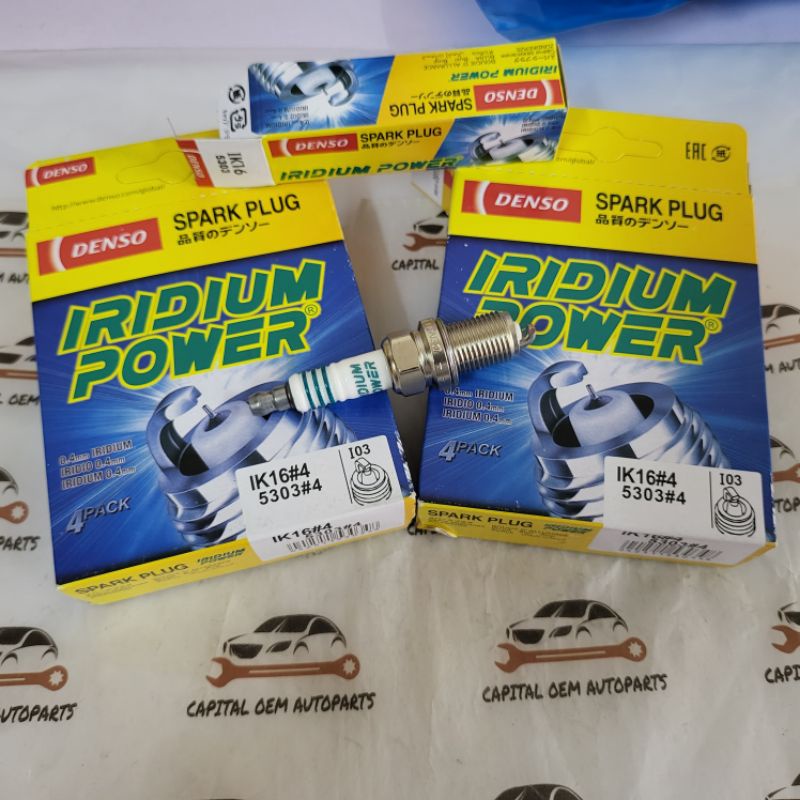 IK16 DENSO IRIDIUM POWER SPARK PLUG #5303 (4PCS) TOYOTA Vios Altis ...
