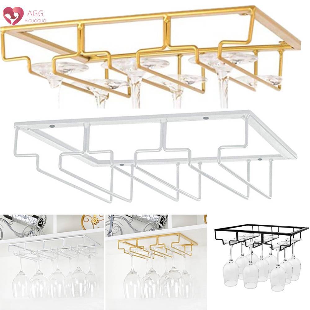 Ready Stock Wine Glasses Rack Under Cabinet Stemware Rack Wine Glass ...