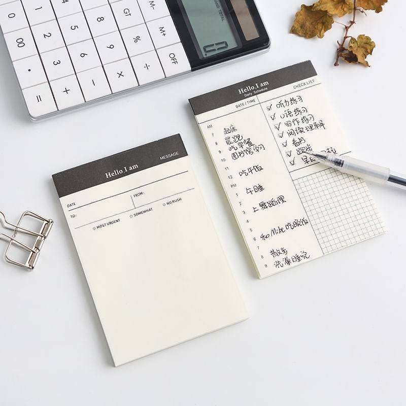 Simple Daily Planner Multifunctional Notebook Note Pad | Shopee Malaysia