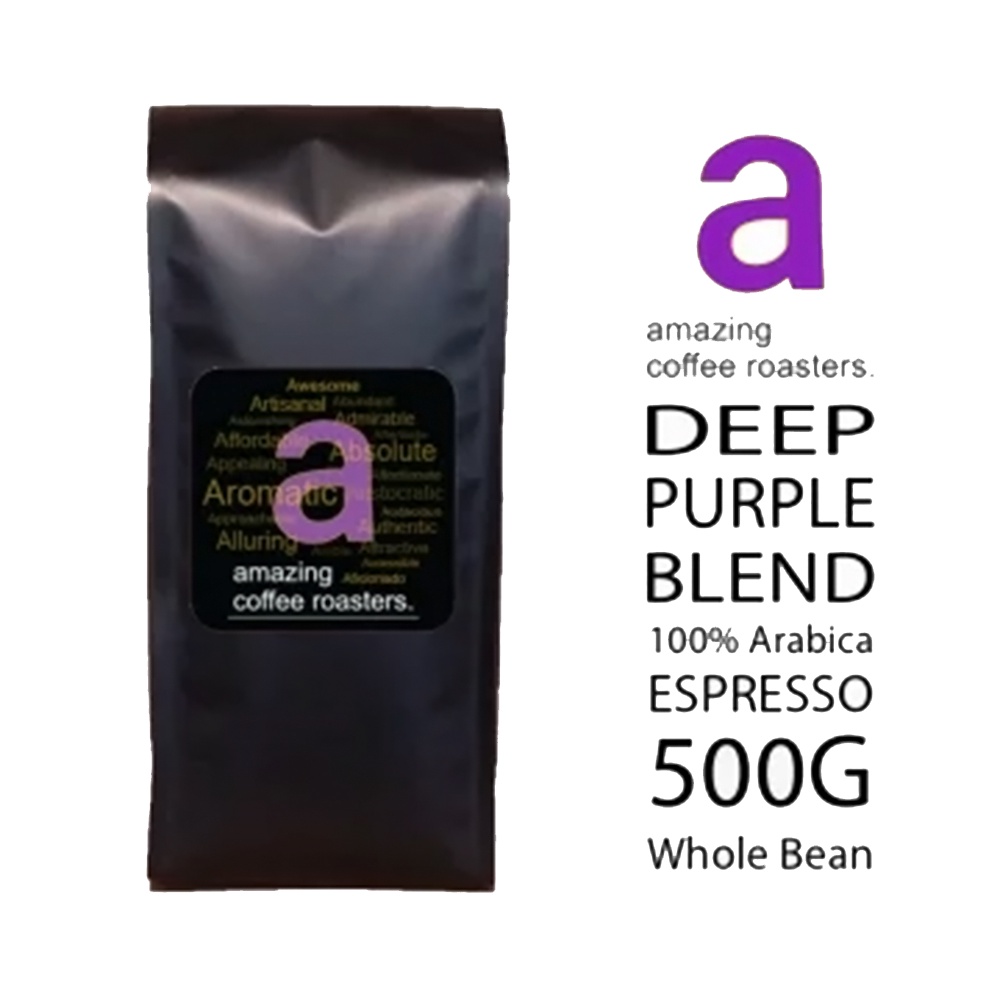 Amazing Coffee Bean 100% Arabica Dark Roast Deep Purple Blend 200g or ...