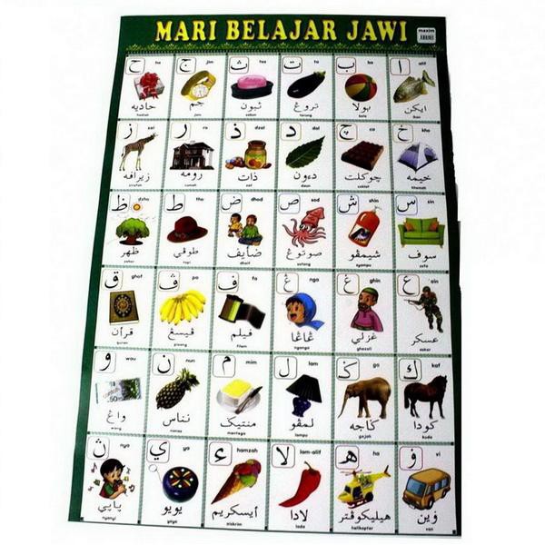 Poster Mari Belajar Jawi MTM/1061 | Shopee Malaysia