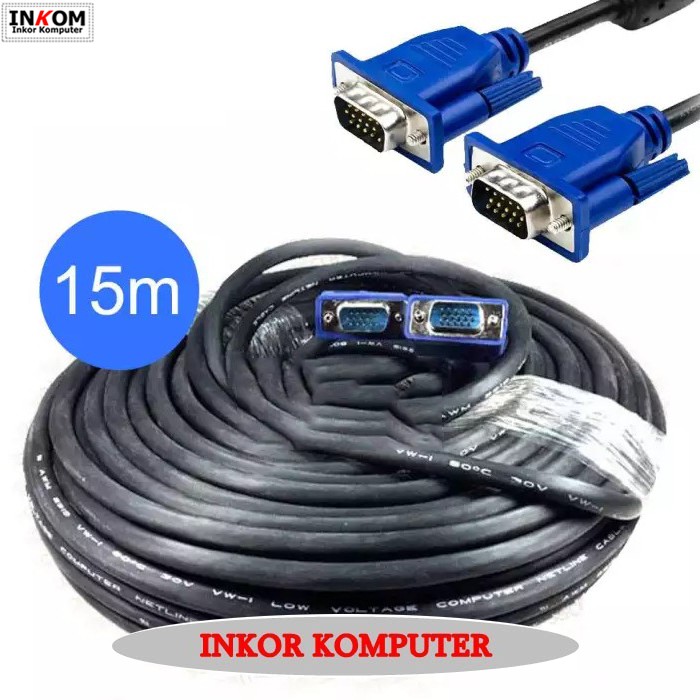 15 Meter VGA Connector Cable | Shopee Malaysia