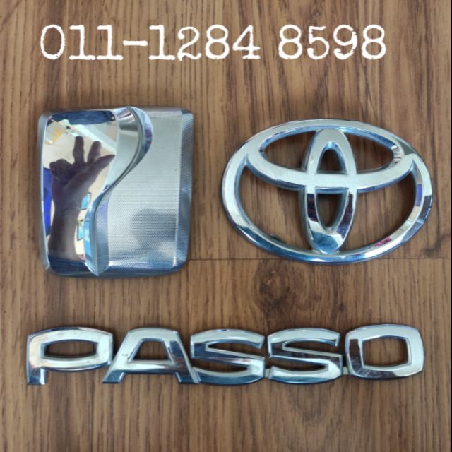 Toyota Passo Emblems Original from Japan | Shopee Malaysia
