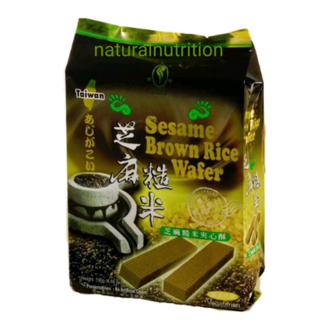 Minchers Sesame Brown Rice Wafer 190g | Shopee Malaysia
