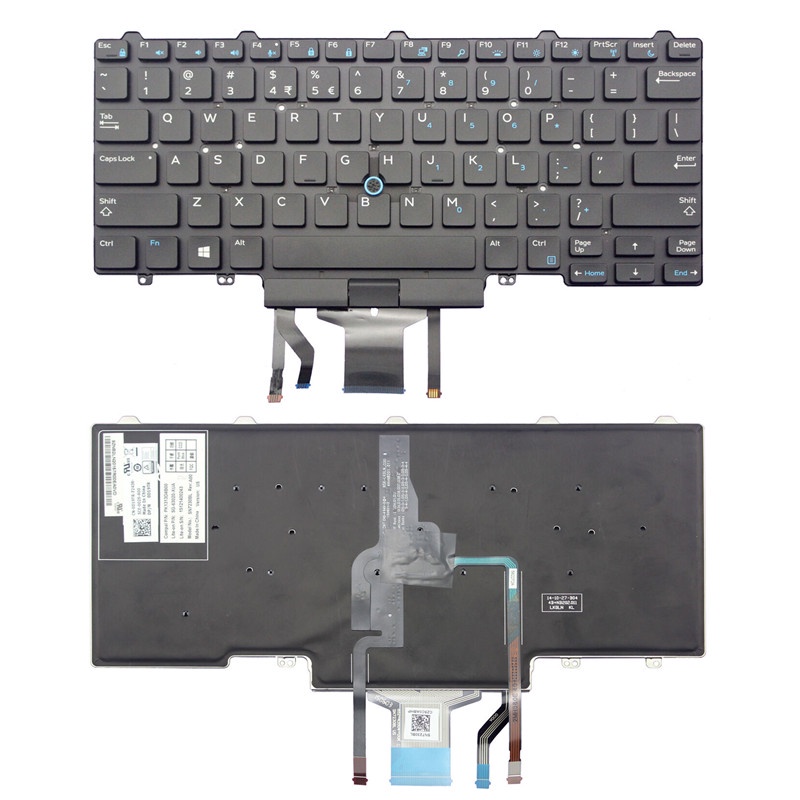laptop keyboard for DELL Latitude E5450 E5470 E5480 E7450 E7470 E7480 ...