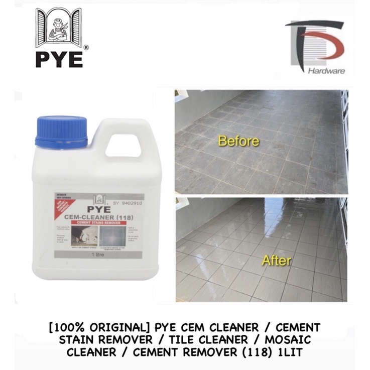 [100% ORIGINAL] PYE CEM CLEANER / CEMENT STAIN REMOVER / TILE CLEANER ...