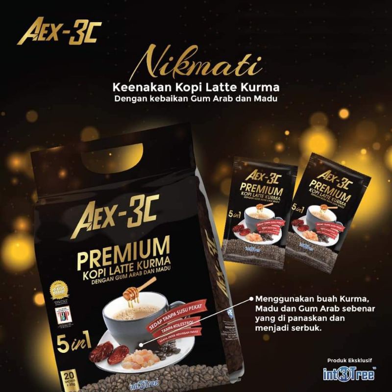 💥PREMIUM Kopi Latte Kurma Int3Tree💥💥(Last Batch Gold Sachet☕☕) ORIGINAL ...