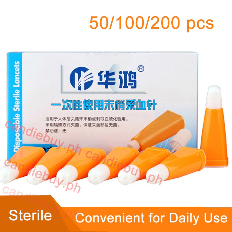 50/100pcs 28G disposable blood collection Lancets for Single Use Safety ...