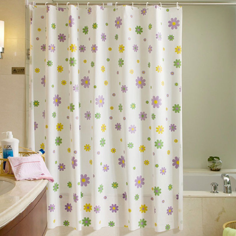 180x180cm Shower Curtain Peva Waterproof Langsir Kalis Air Bilik Mandi