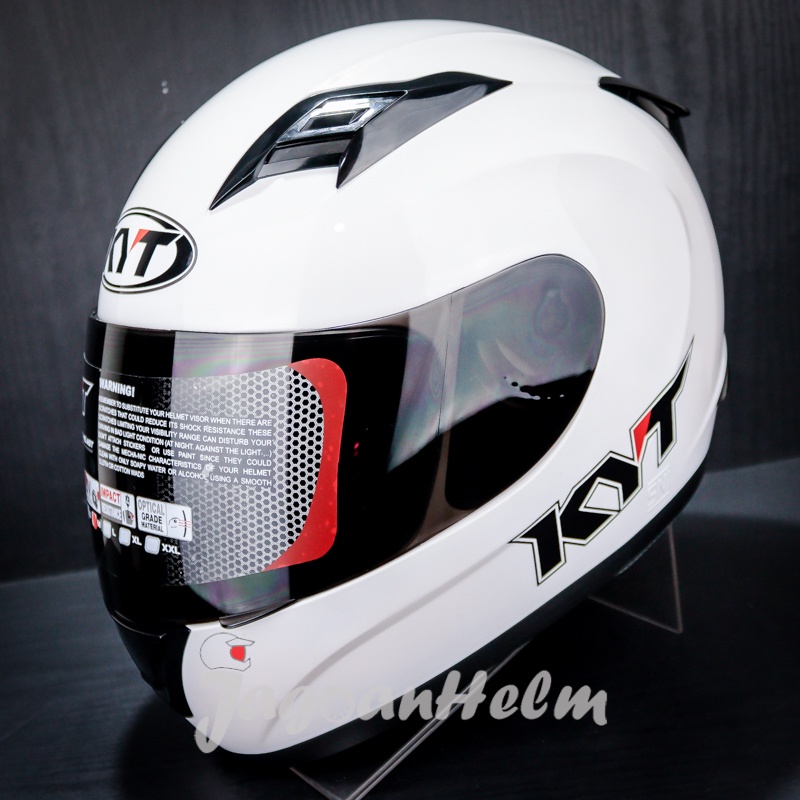 Fullface KYT R10 SOLID HELMET |White | Ori SNI KYT HELMET | Shopee Malaysia
