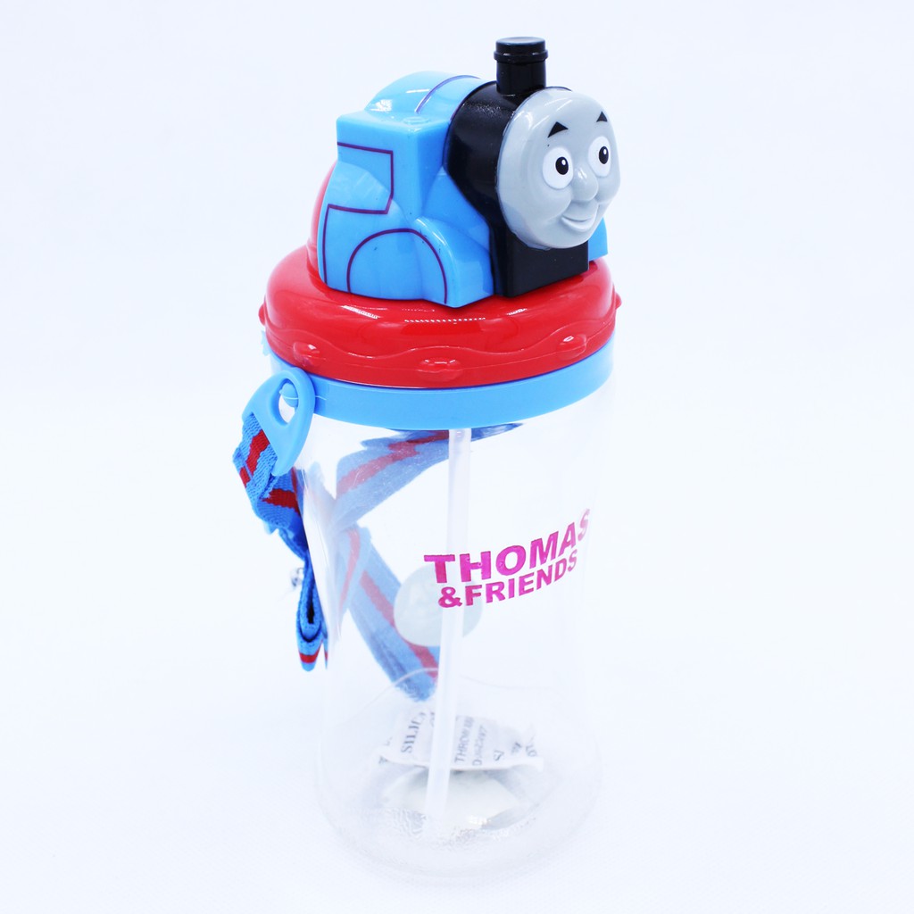 READYSTOCK Thomas and Friends New 400ml water bottle with Straw&Stripe ...