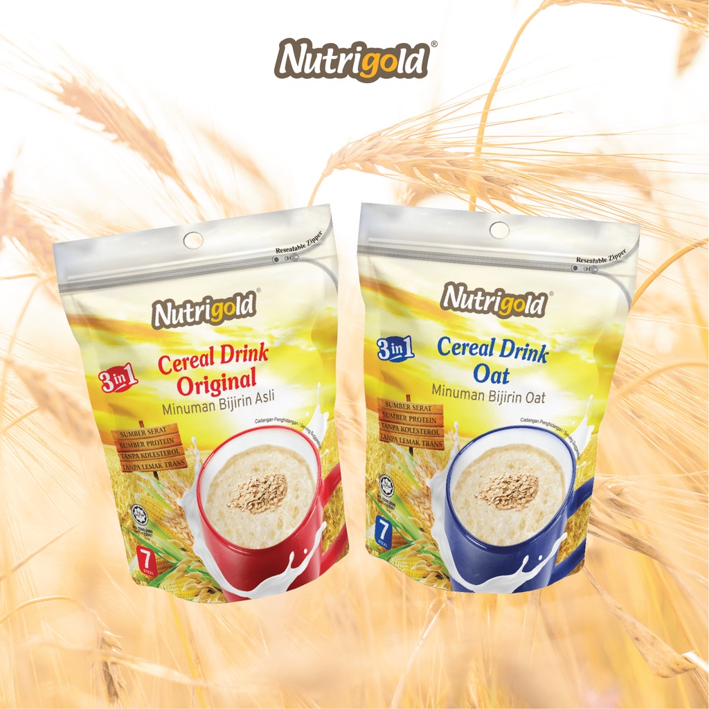 【New Stock】 Nutrigold Instant Milk Tea / 3 In 1 Cereal Drink Oat 奶茶 ...