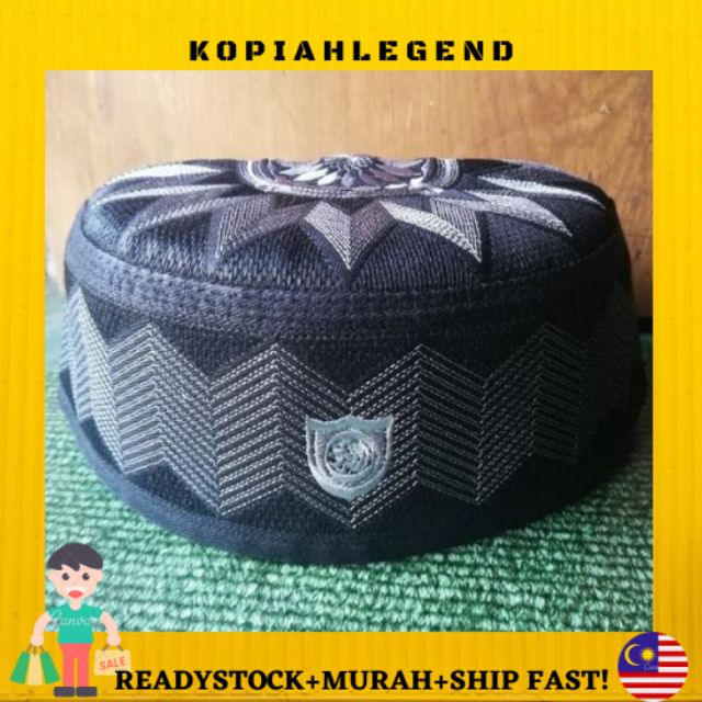 SALE !! KOPIAHLEGEND🔥FREE POS🔥 🔥post in Malaysia Kopiah Hitam Bercorak ...