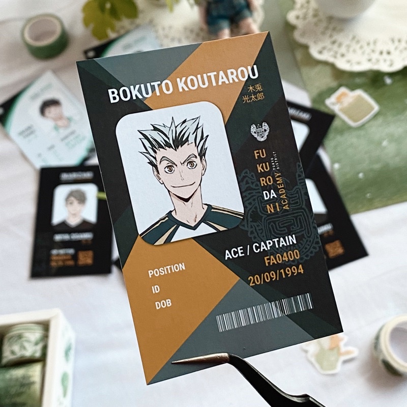 Haikyuu!! Student ID Cards [2] Artcard 260gsm | Shopee Malaysia
