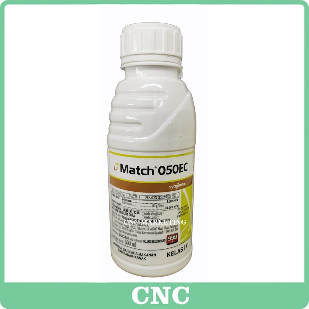 500ML Match 050 Syngenta Lufenuron 5.36% Racun Serangga Telur Ulat ...
