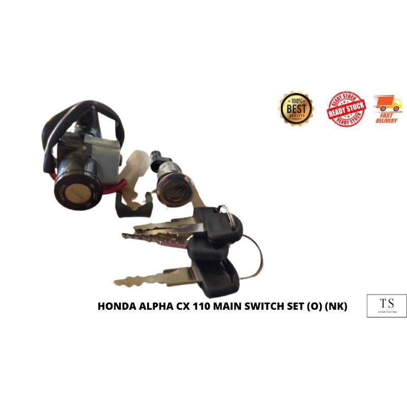 HONDA ALPHA CX110 - MAIN SWITCH SET (OLD & NEW) (NK) | Shopee Malaysia