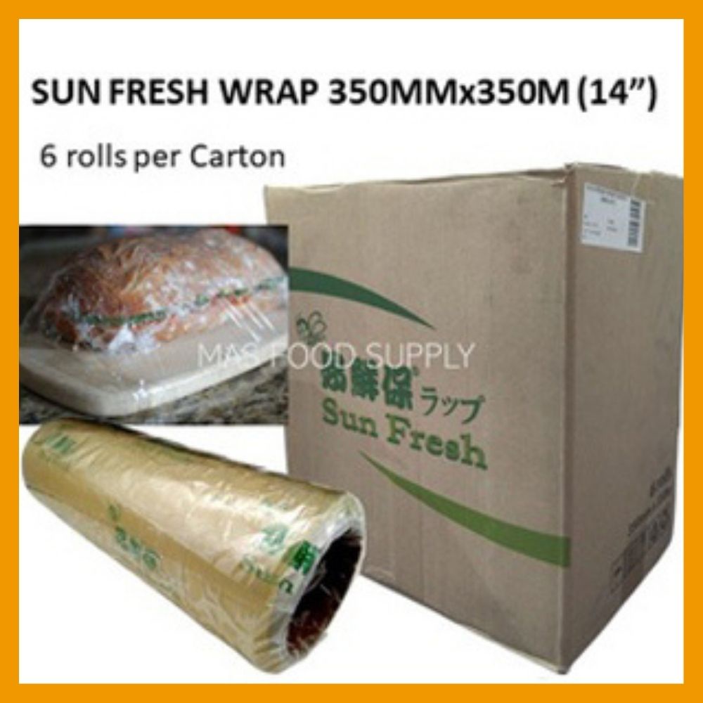 SUN FRESH WRAP 350MM X 350MM X 6 ROLLS (14")/PLASTIK BUNGKUS MAKANAN ...