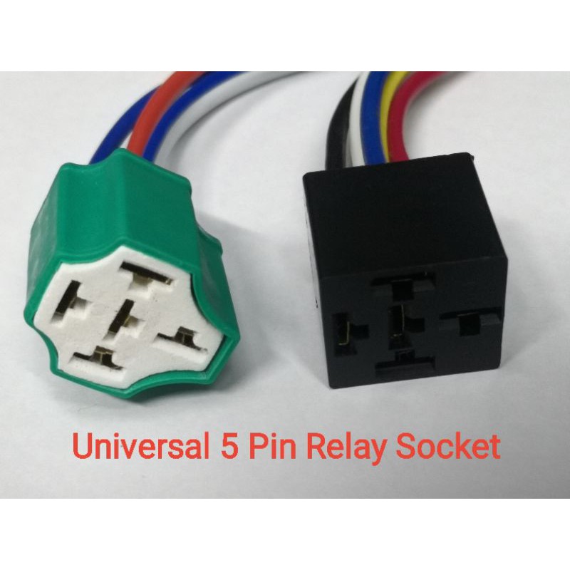 Universal Car Relay 5 Pin Relay Socket Relay 5 Pin 12V 40A 87 Ceramic ...