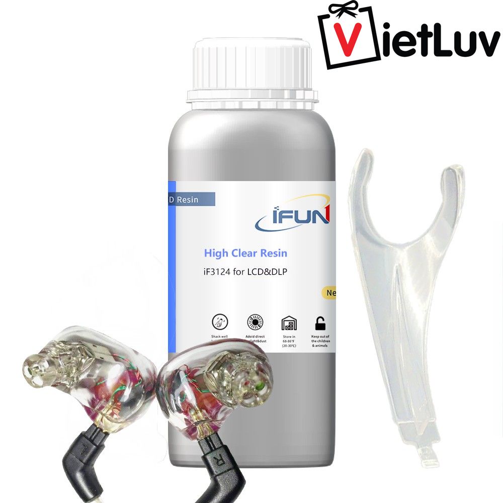 High Transparency 3D LCD Resin 500g - IFUN 3D Printer Resin High Clear ...
