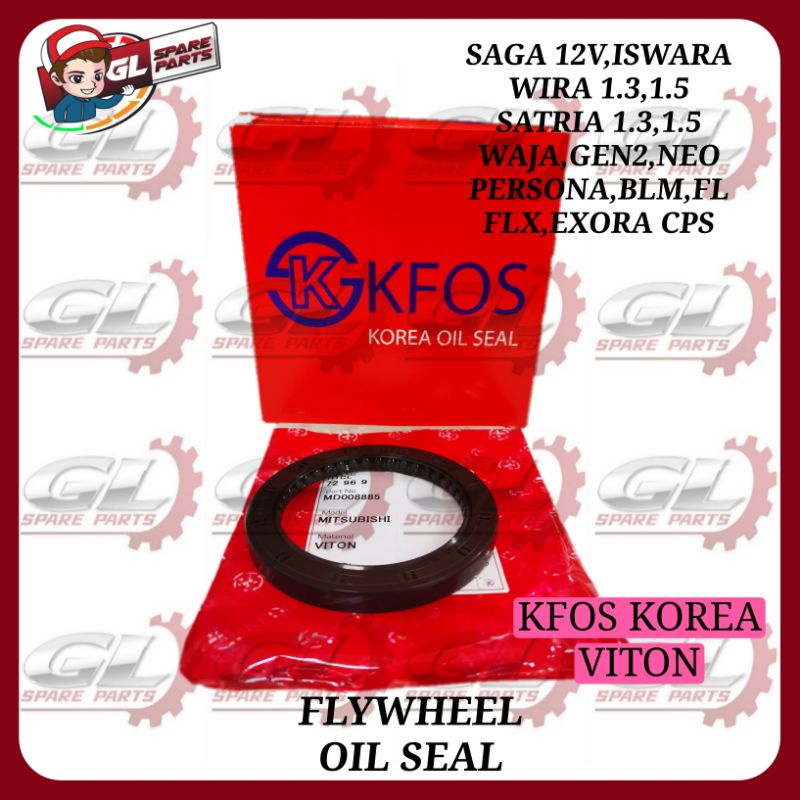 FLYWHEEL OIL SEAL PROTON SAGA 12V ISWARA WIRA 1.3 1.5 WAJA GEN2 PERSONA ...
