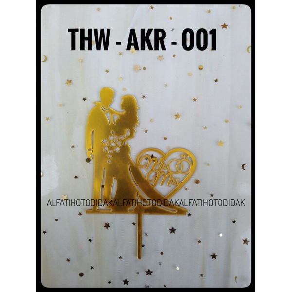 Thw - AKR - 001 - TOPPER HAPPY WEDDING | Shopee Malaysia