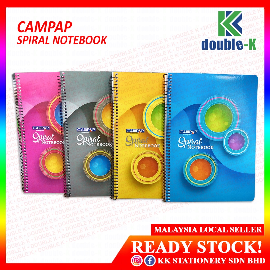 CAMPAP Spiral Note Book CA3203 A5 50'S - RM14.50/pck (5 books per pck ...